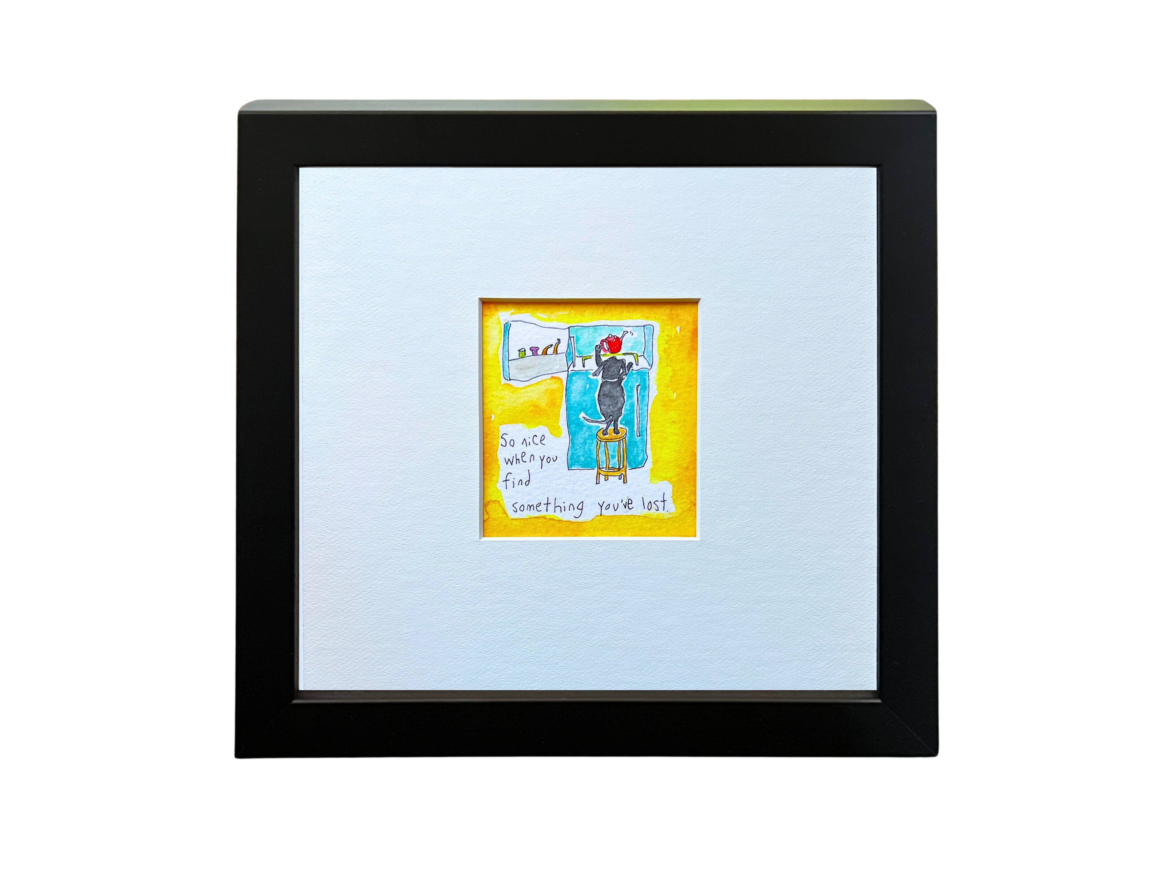 So nice when you find something you've lost (framed watercolour) – Sa ...