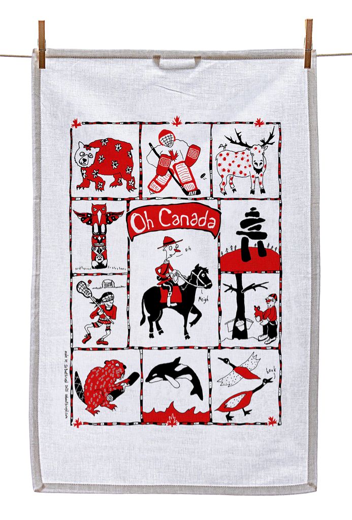 Tea Towel - Oh Canada – Sa Boothroyd Gallery
