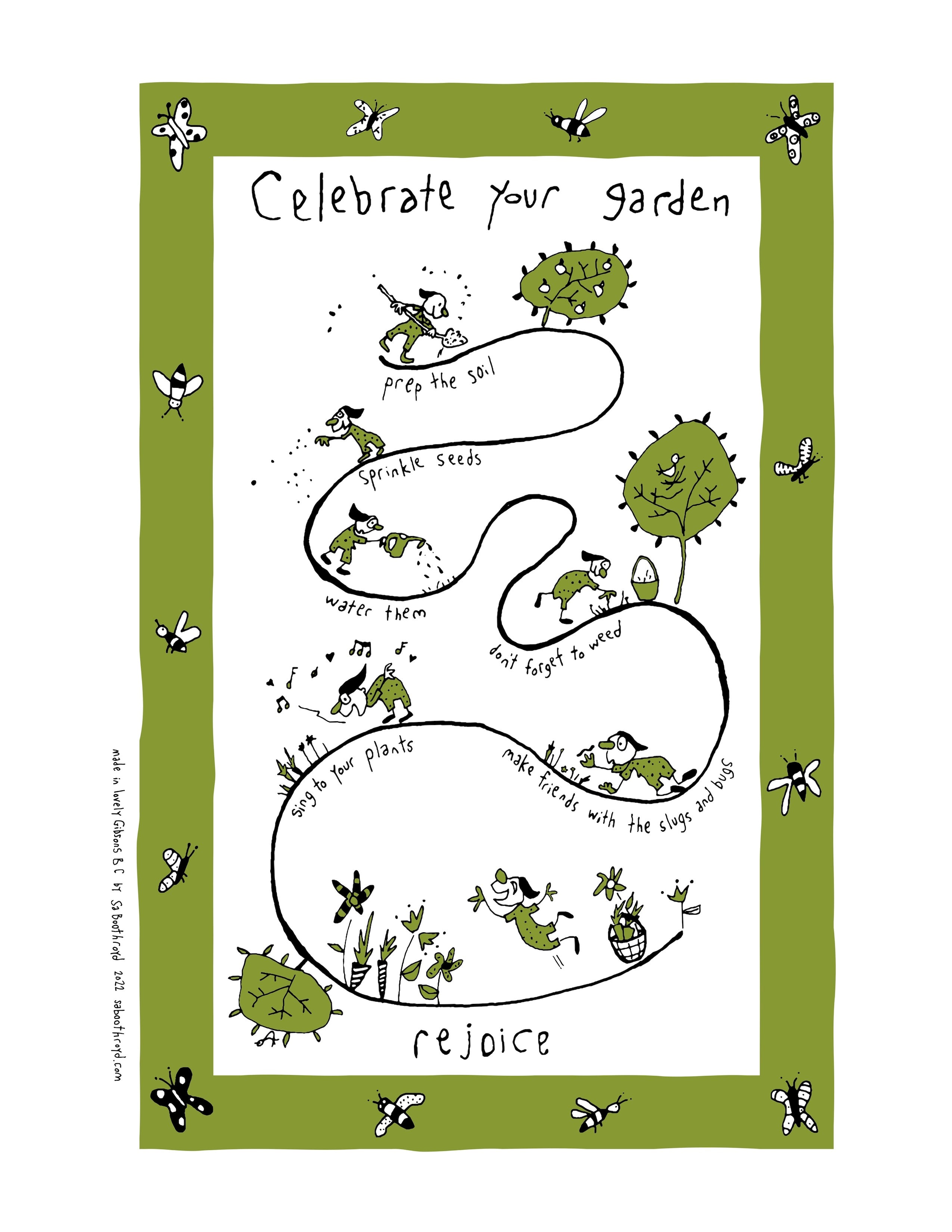 Print - Celebrate your garden – Sa Boothroyd Gallery