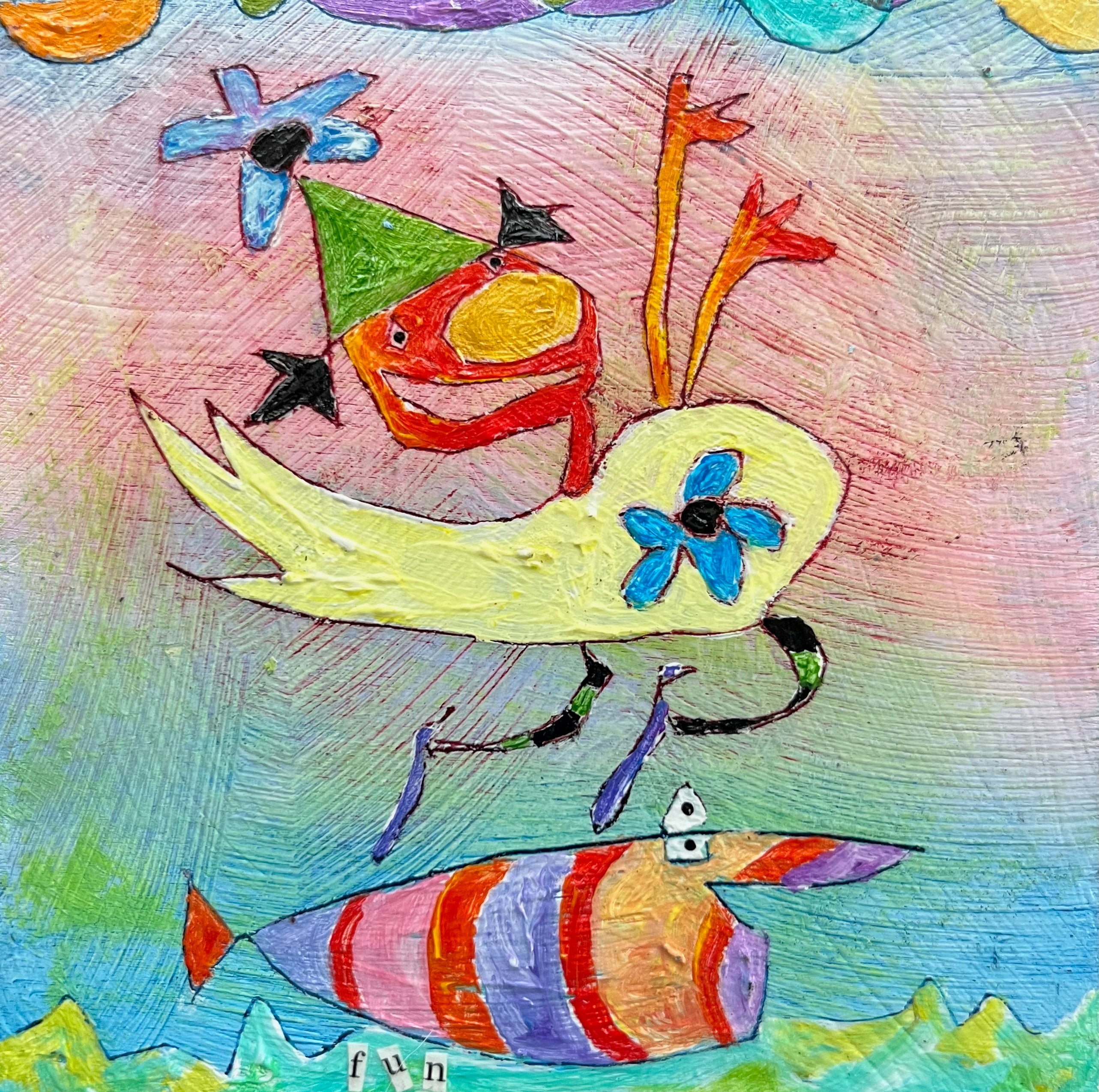 Fun #3 (4" x 4") – Sa Boothroyd Gallery