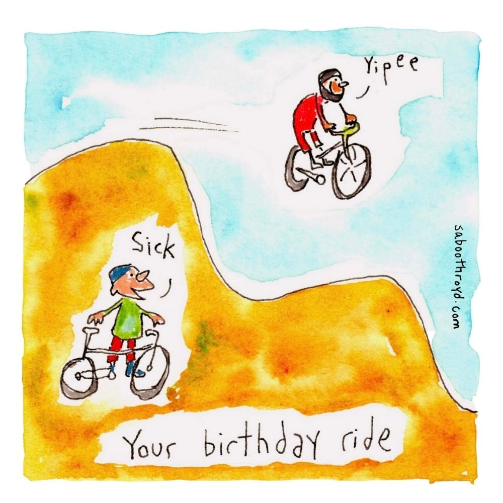 Mini Card - Your birthday ride – Sa Boothroyd Gallery